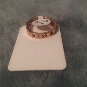 Jewelry | Roman Numerals Ring Rose Gold | Poshmark